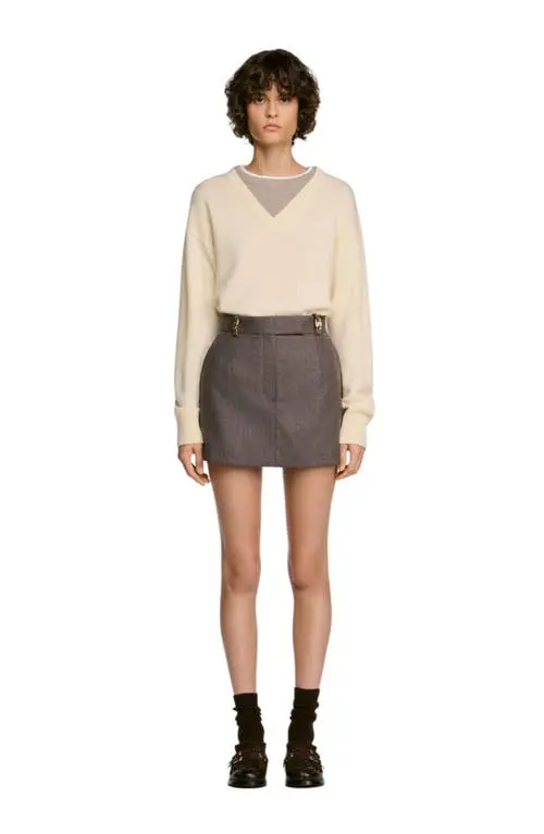 Sandro Wool Skort