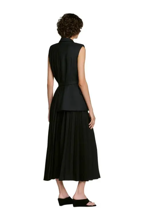 Sandro 2-in-1 Wraparound Maxi Dress