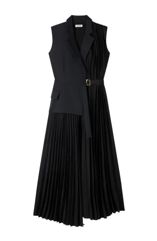 Sandro 2-in-1 Wraparound Maxi Dress