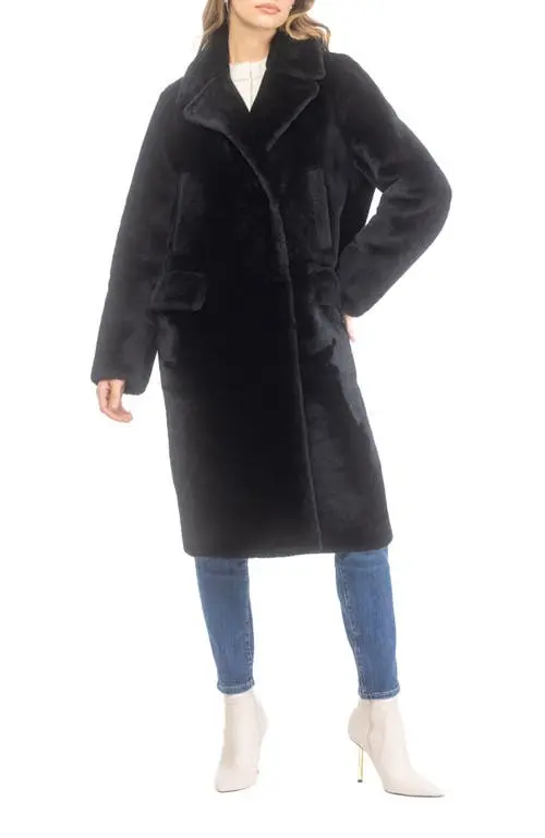 Gorski Genuine Shearling Short Coat With Patch Pockets