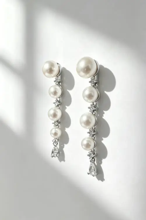 CLASSICHARMS Cascade Freshwater Pearl Dangle Earrings