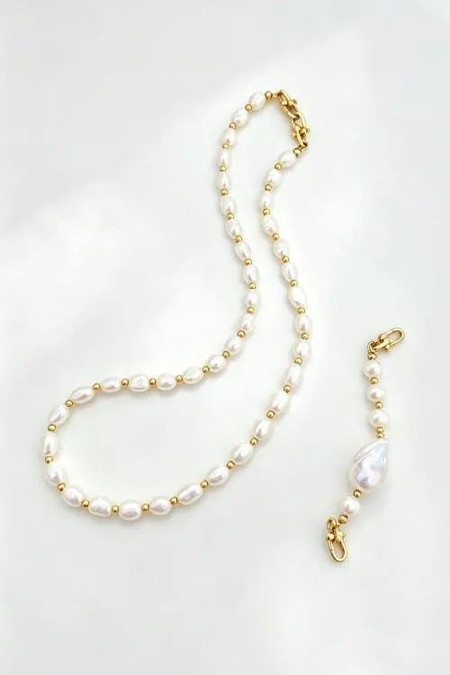 CLASSICHARMS Ria Freshwater Pearl Chain Necklace