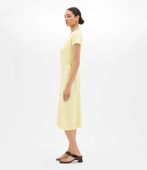 Another Tomorrow Fluid Wrap Dress