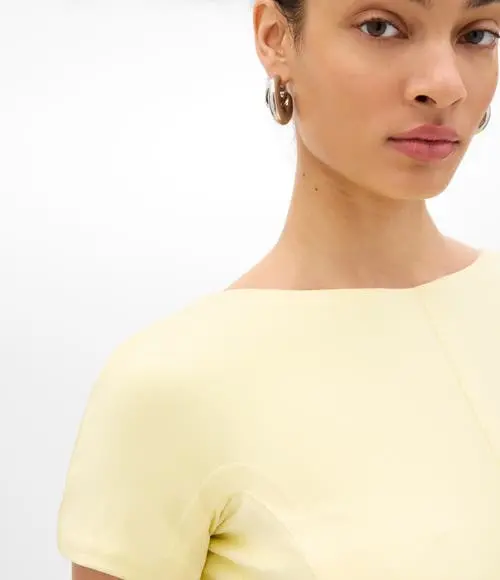 Another Tomorrow Fluid Wrap Dress