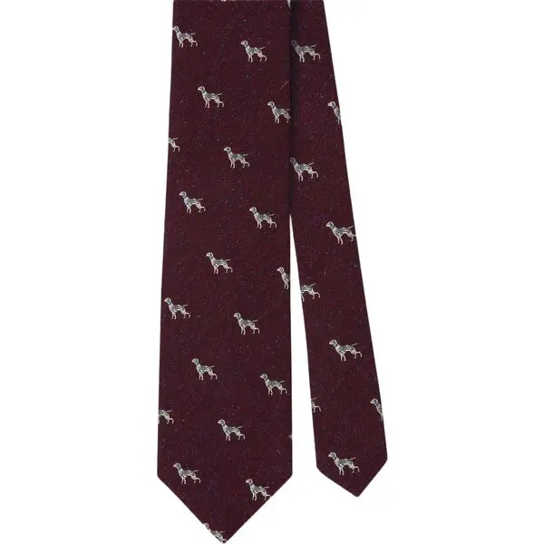 Robert Talbott Robert Pointer Bourette Best Of Class Necktie - Maroon