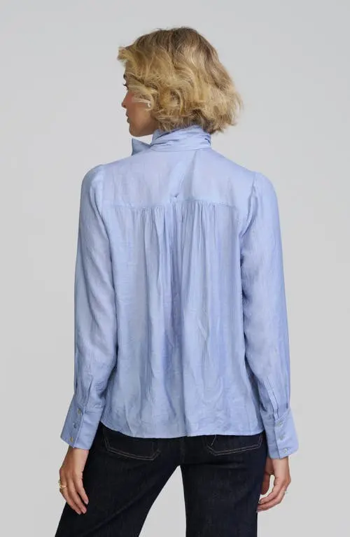 ELLE COLLECTION Bow Blouse - Chambray