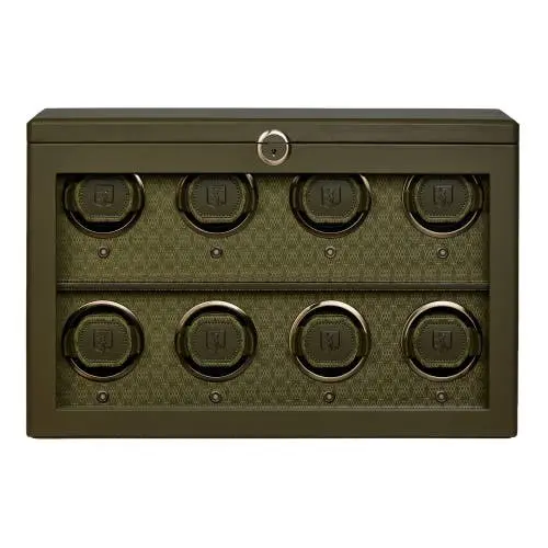 Wolf Earth 8 Piece Watch Winder - Olive