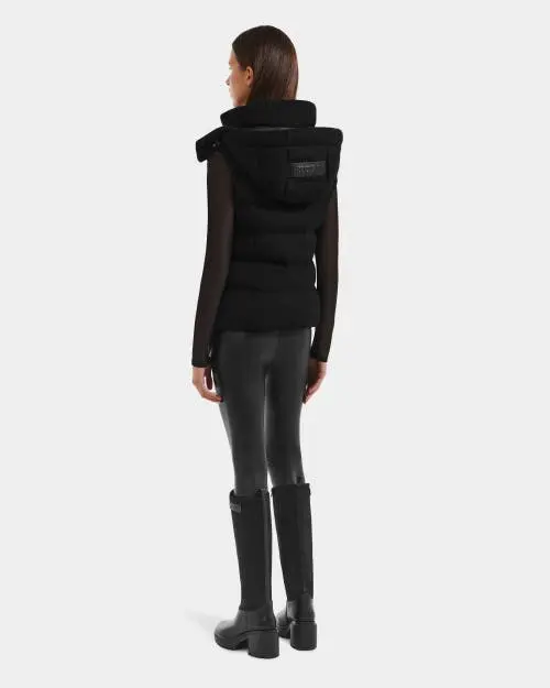 Rudsak Cassidy Women’s Knit Down Vest With Removable Hood
