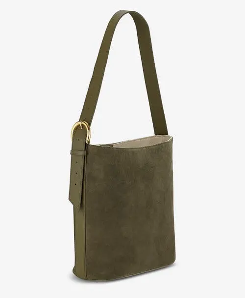 Gigi New York Avery Bucket Bag - Olive