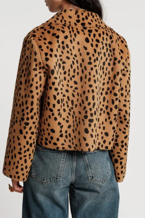 FRANCES VALENTINE Cosette Jacket Cheetah