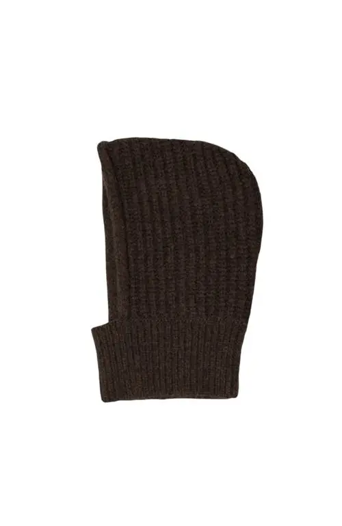 HYER GOODS Chunky Alpaca Wool Balaclava - Brown