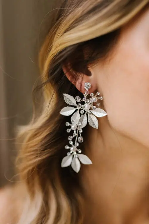 POPPY LANE Magnolia Bridal Earrings
