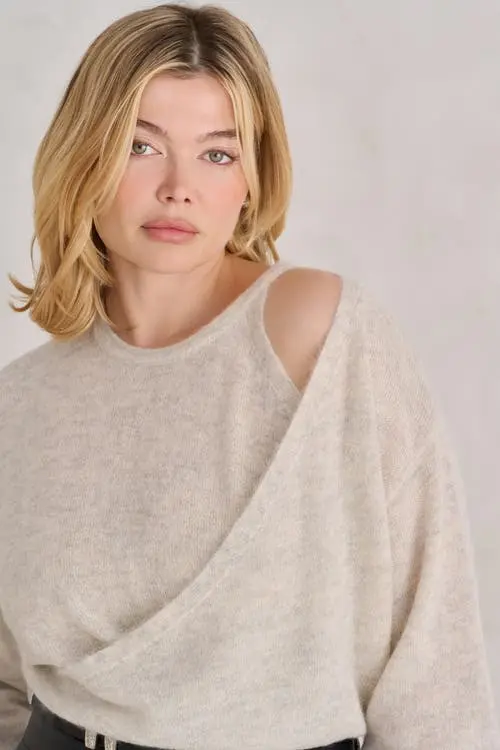 KADA The Woodland Draped Sweater - Salt