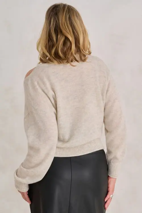 KADA The Woodland Draped Sweater - Salt