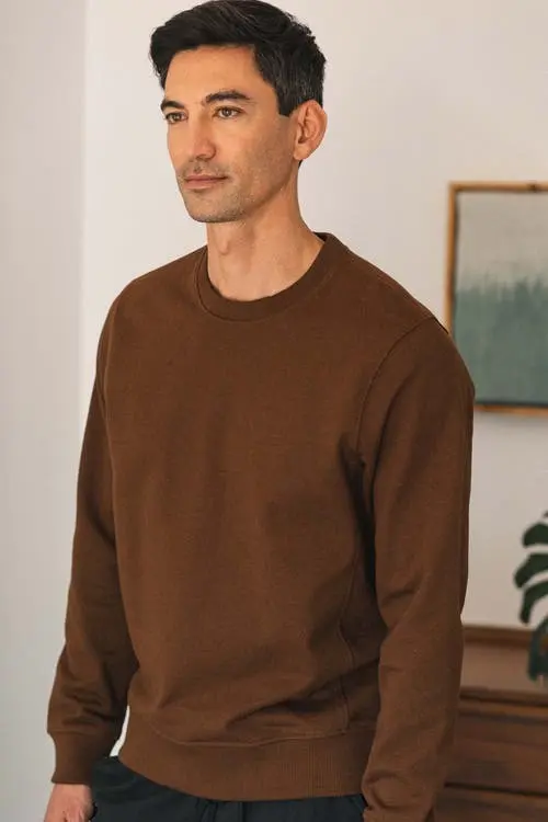Bridge & Burn Hayden Recycled Crewneck Sweatshirt - Cumin