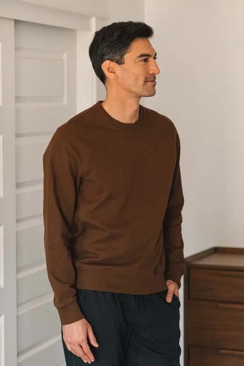 Bridge & Burn Hayden Recycled Crewneck Sweatshirt - Cumin
