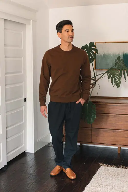 Bridge & Burn Hayden Recycled Crewneck Sweatshirt - Cumin