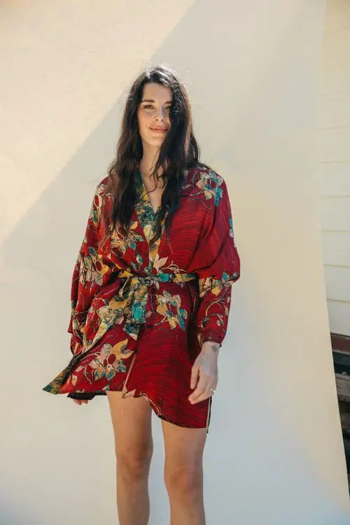 SUN CHILD Wrap Dress Korakia