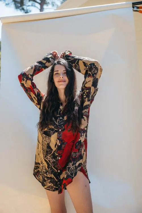 SUN CHILD Boyfriend Shirt Striiike