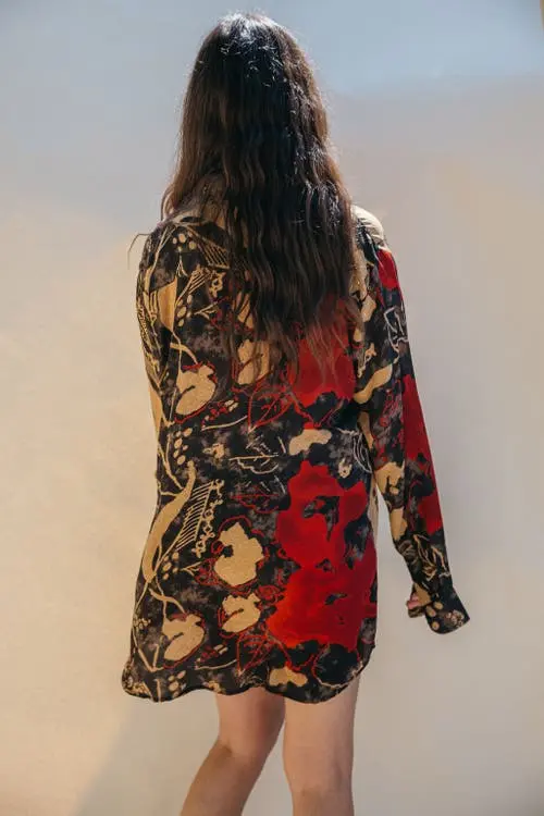SUN CHILD Boyfriend Shirt Striiike