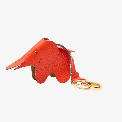 TUSK Ascot Elephant Keychain - Orange