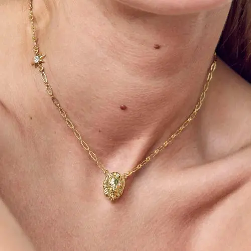 Lele Sadoughi Leo Zodiac Necklace
