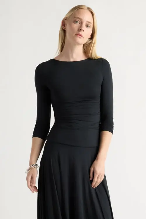 Modern Citizen Tamryn Ruched Drop-waist Dress