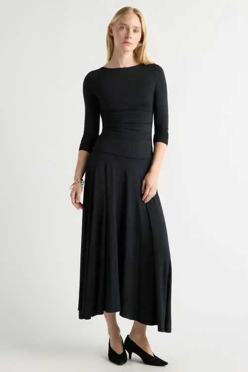 Modern Citizen Tamryn Ruched Drop-waist Dress