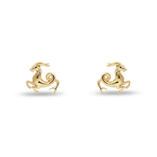 Lele Sadoughi Capricorn Zodiac Stud Earrings - Gold