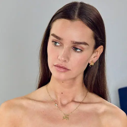 Lele Sadoughi Capricorn Zodiac Stud Earrings
