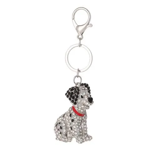 Disney 101 Dalmatians Pave Keychain - Silver