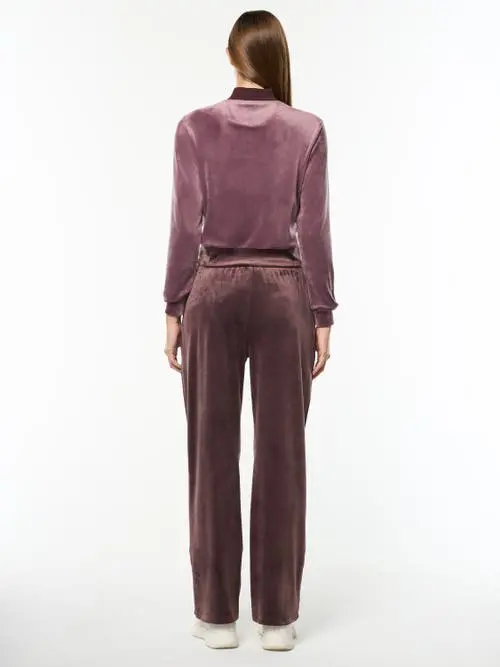 SERGIO TACCHINI Dalia Velour Track Jacket - Grape Shake