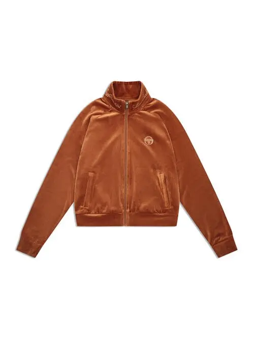 SERGIO TACCHINI Anita Velour Track Jacket - Tortise Shell
