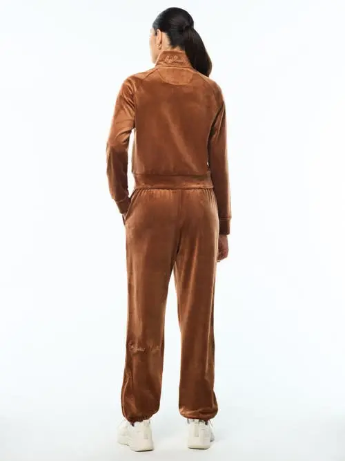 SERGIO TACCHINI Anita Velour Track Jacket - Tortise Shell