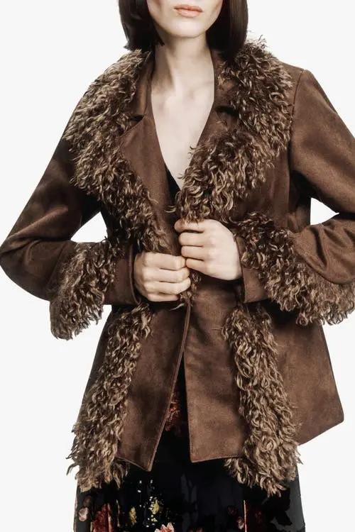 Anna Sui Faux Suede Jacket