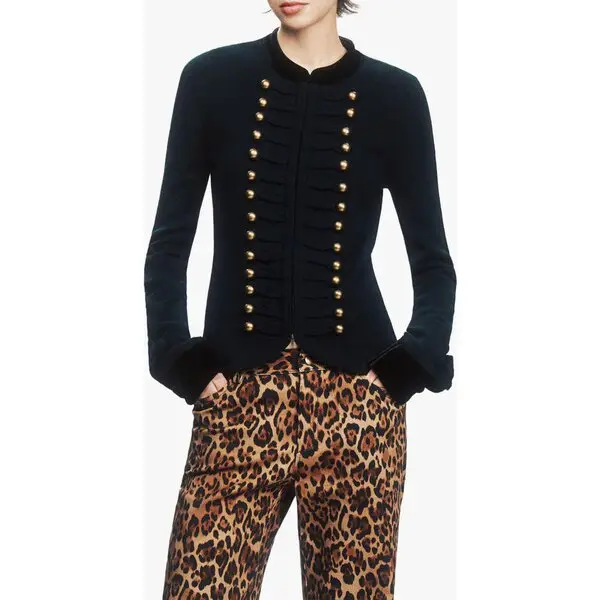Anna Sui Military Cardigan Jacket