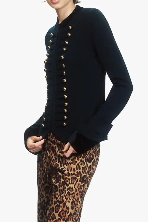 Anna Sui Military Cardigan Jacket