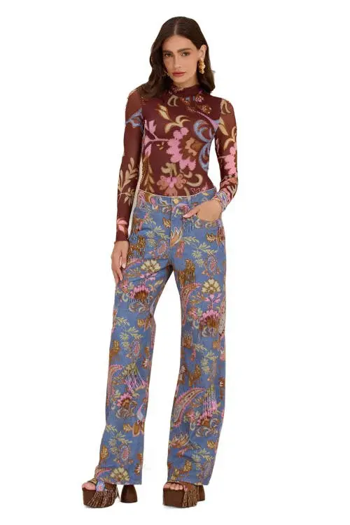 PatBO Boho Print Body - Brown