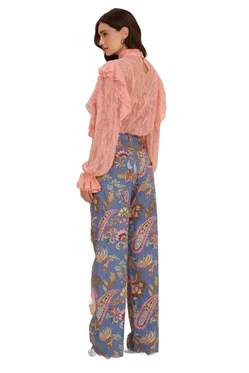 PatBO Boho Denim Pants
