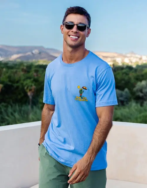 BAJA LLAMA Out Of Your Element Graphic Tee Blue