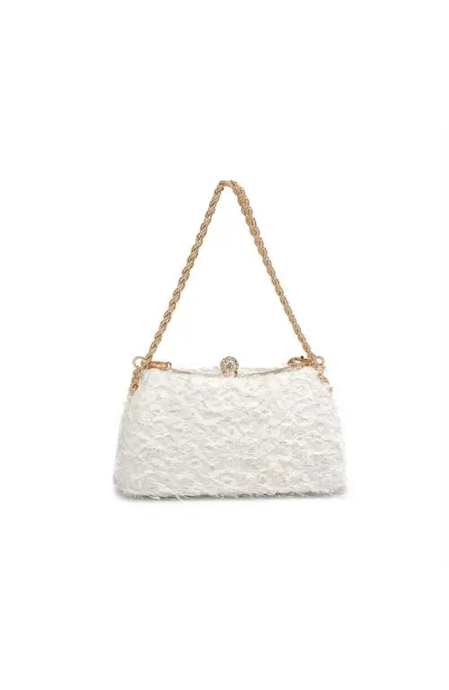 URBAN EXPRESSIONS Maxi Evening Bag - Ivory