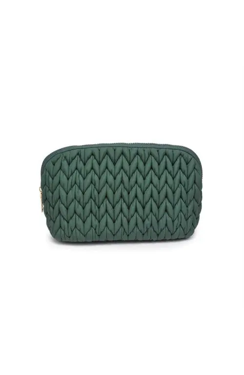 URBAN ESSENTIALS Celisse Cosmetic & Travel Organizer Dome Pouch - Emerald