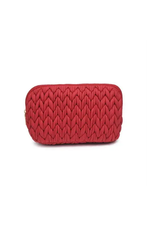 URBAN ESSENTIALS Celisse Cosmetic & Travel Organizer Dome Pouch - Red