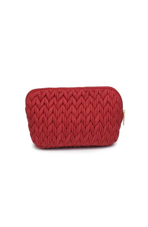 URBAN ESSENTIALS Celisse Cosmetic & Travel Organizer Dome Pouch - Red