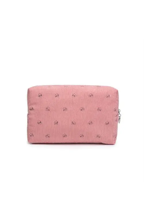 URBAN ESSENTIALS Cozy Crushcorduroy Cosmetic & Travel Organizer Pouch - Blush