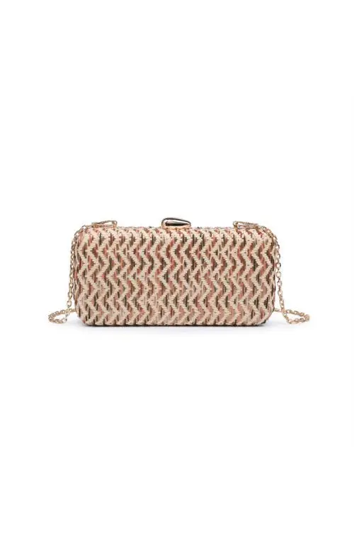 URBAN EXPRESSIONS Valentina Evening Bag - Beige Multi