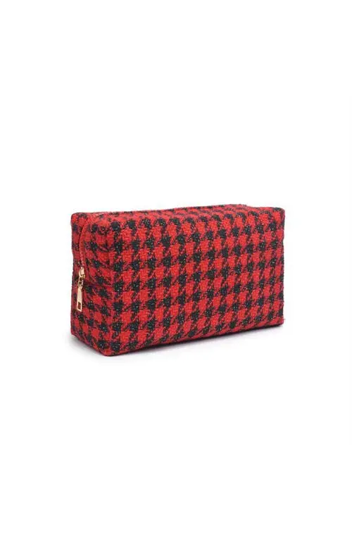 URBAN ESSENTIALS Haute Tooth Cosmetic & Travel Organizer Pouch - Red