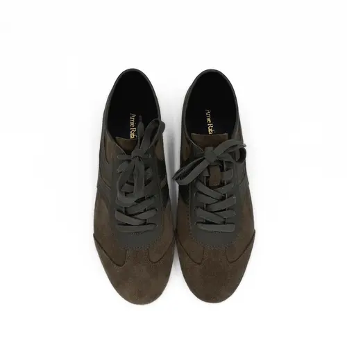 AMIE RAFA Lydia Suede Sneakers - Olive