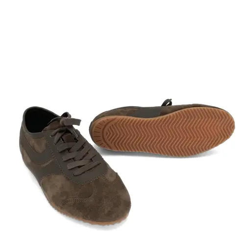 AMIE RAFA Lydia Suede Sneakers - Olive