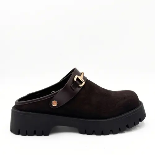 AMIE RAFA Davos Horsebit Platform Clogs